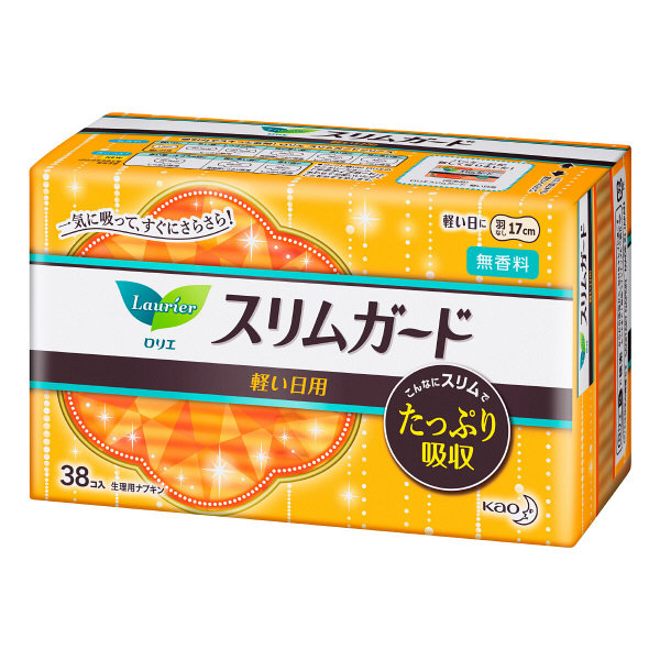 "Laurier" Slim, 3* Light Daytime 17 cm, Slim Sanitary Pads KAO, Without ...